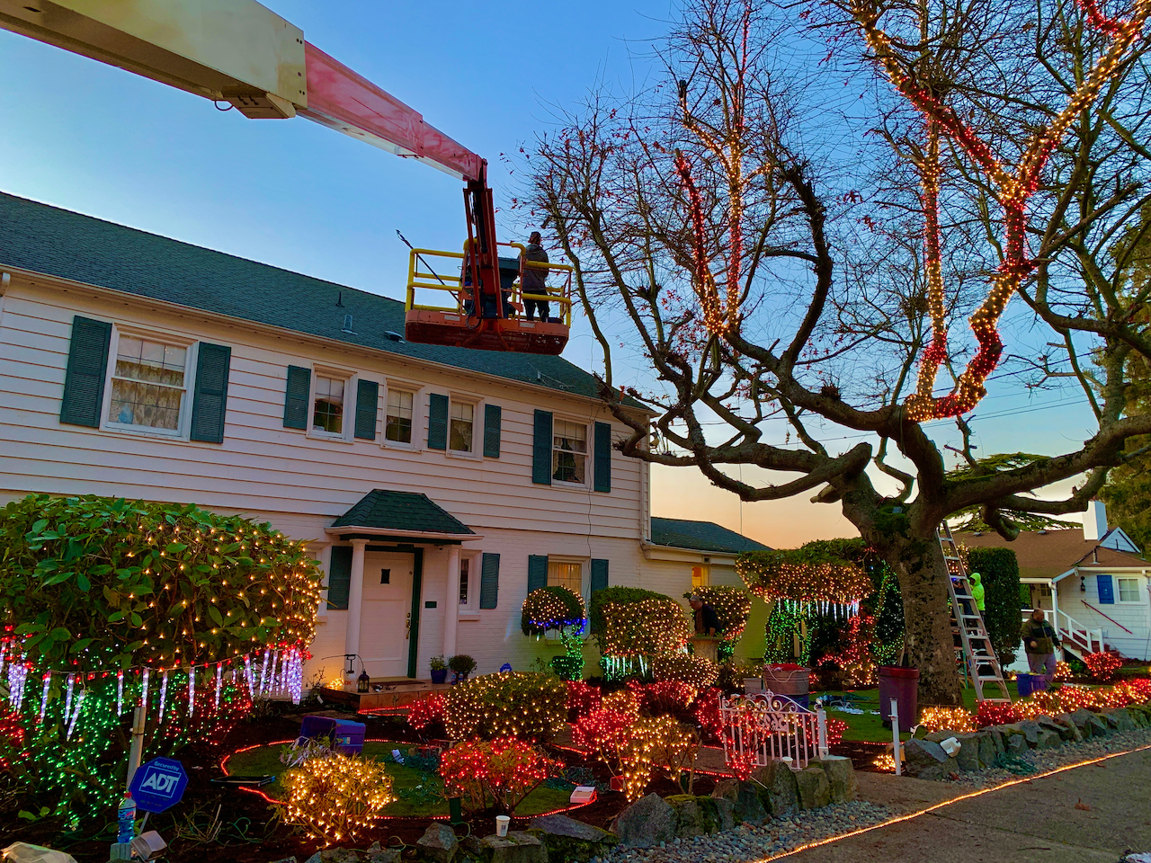 Menashe family lights mark the holiday season truly getting underway ...